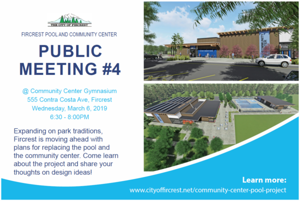 Fircrest Pool and Community Center Public Meeting #4 - City of Fircrest