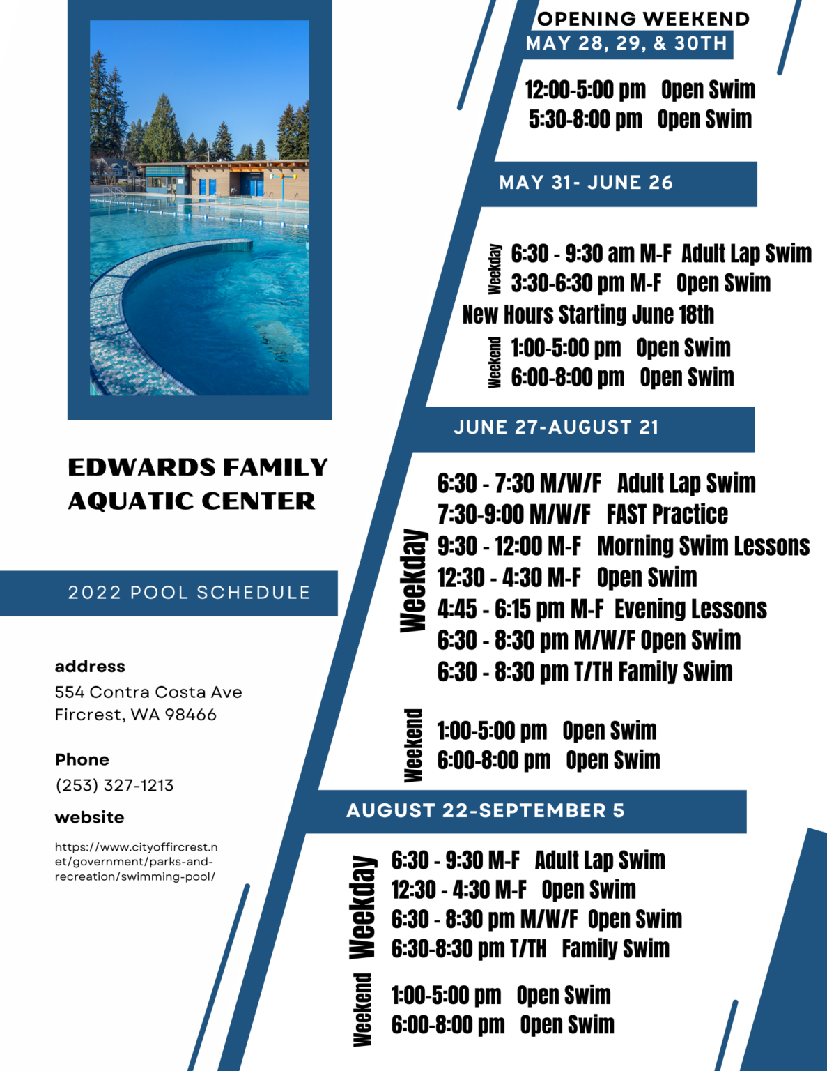 Swimming Pool - City of Fircrest