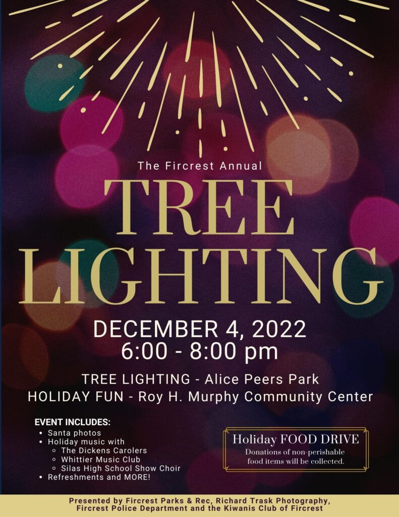 The Fircrest Annual Tree Lighting - City of Fircrest