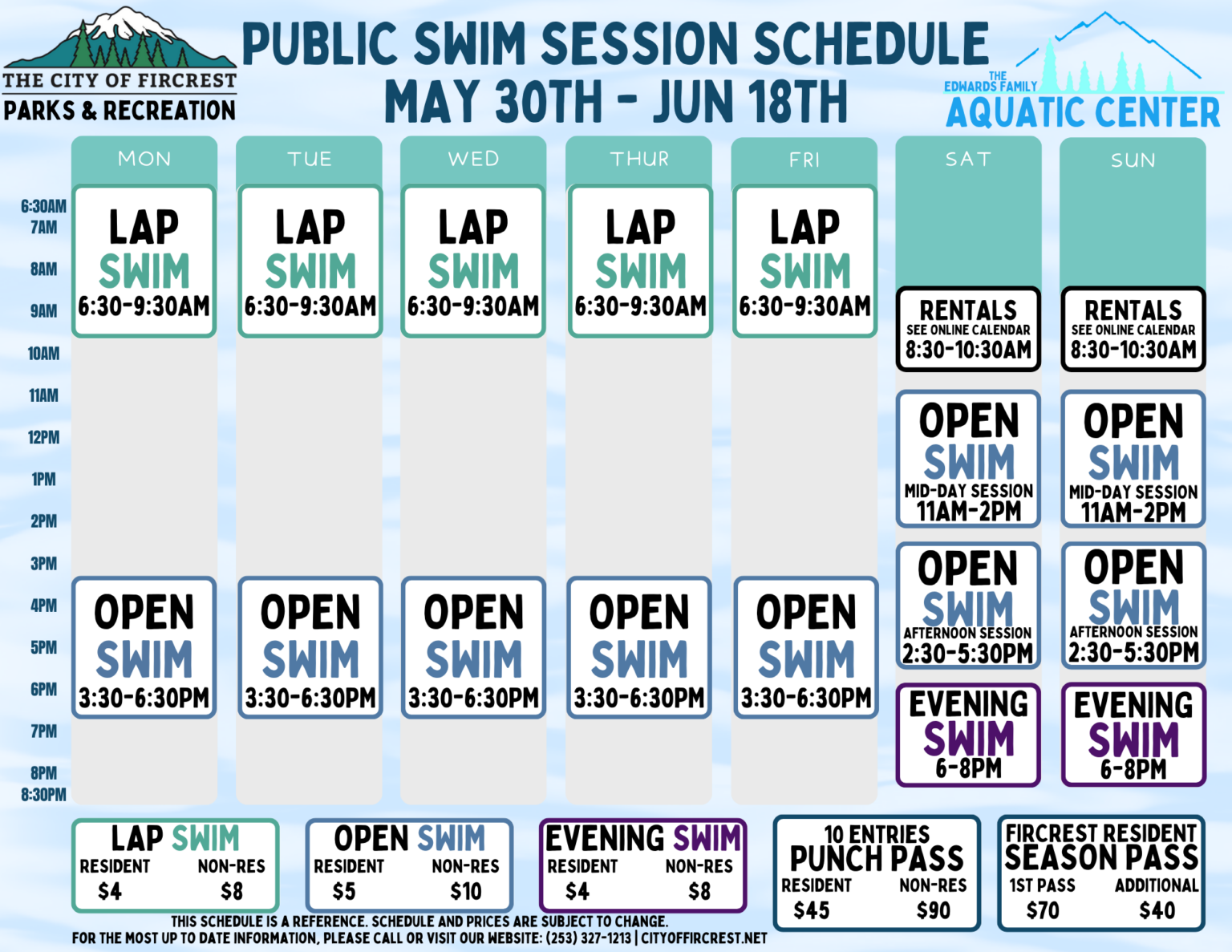 Swimming Pool - City of Fircrest