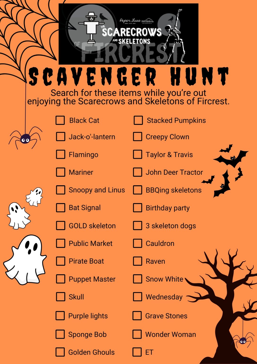 scarecrows & skeleton scavenger hunt (4) - City of Fircrest